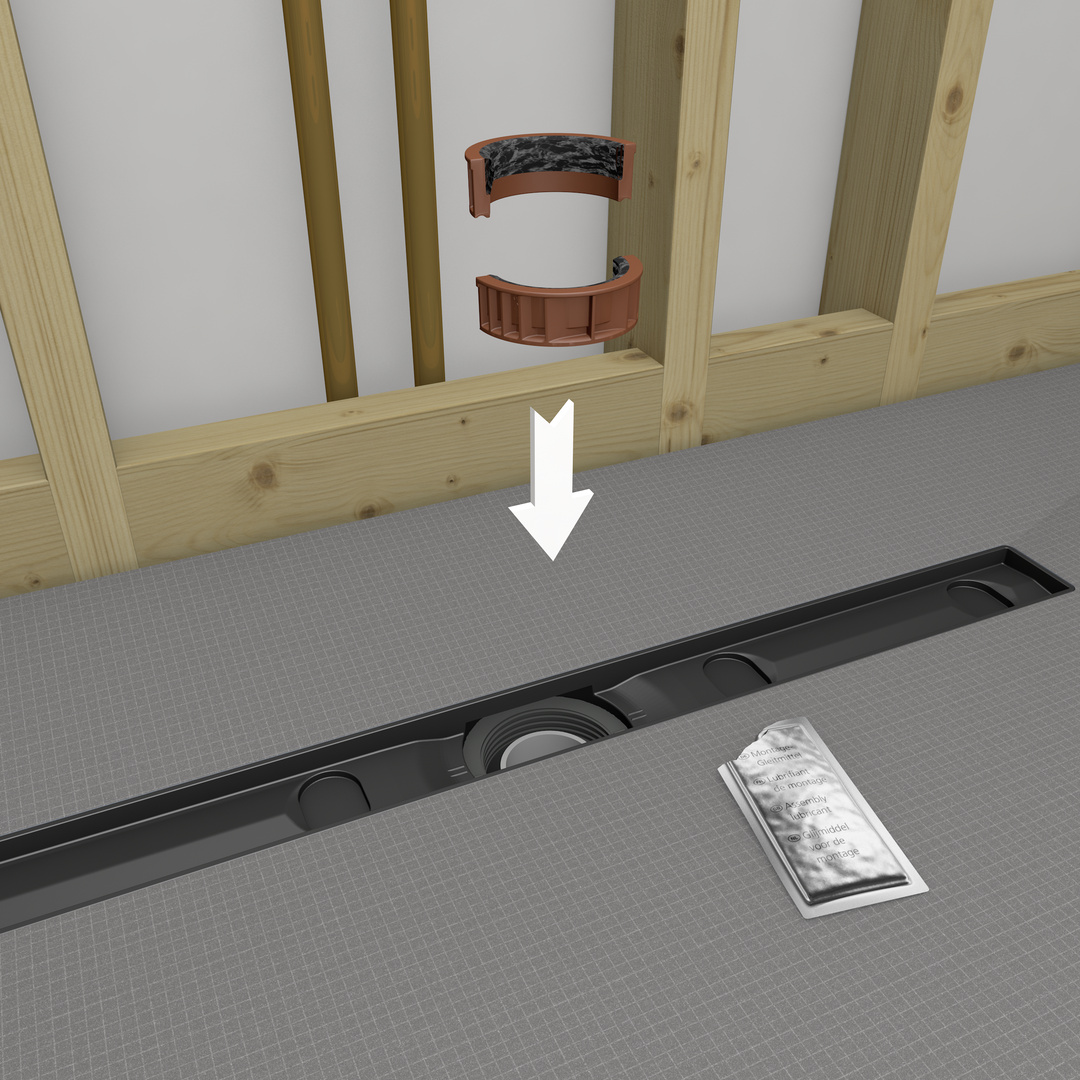 Fundo Riolito neo - Fundo Click and Seal Drain Kit DN50 – wedi